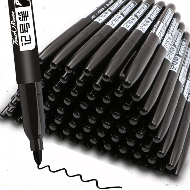 3Pcs Permanent Marker Pen Fine Point Waterproof Ink Thin Nib Crude Nib ...