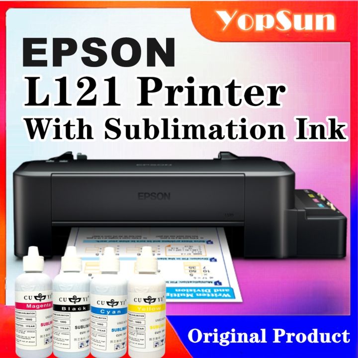 EPSON L121 Printer With Sublimation Ink Inktank System | Lazada PH