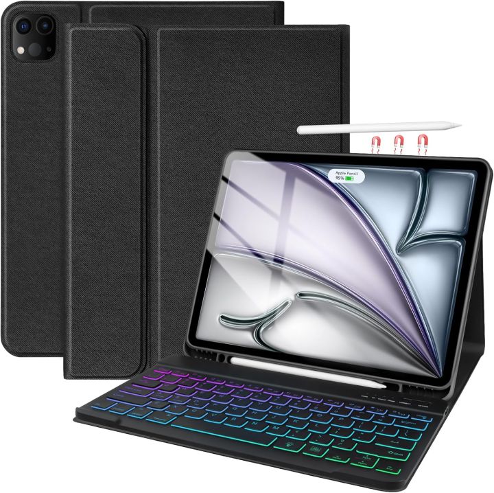 Detachable Wireless Keyboard Case for iPad Air 13 Inch (M2) 2024 with ...
