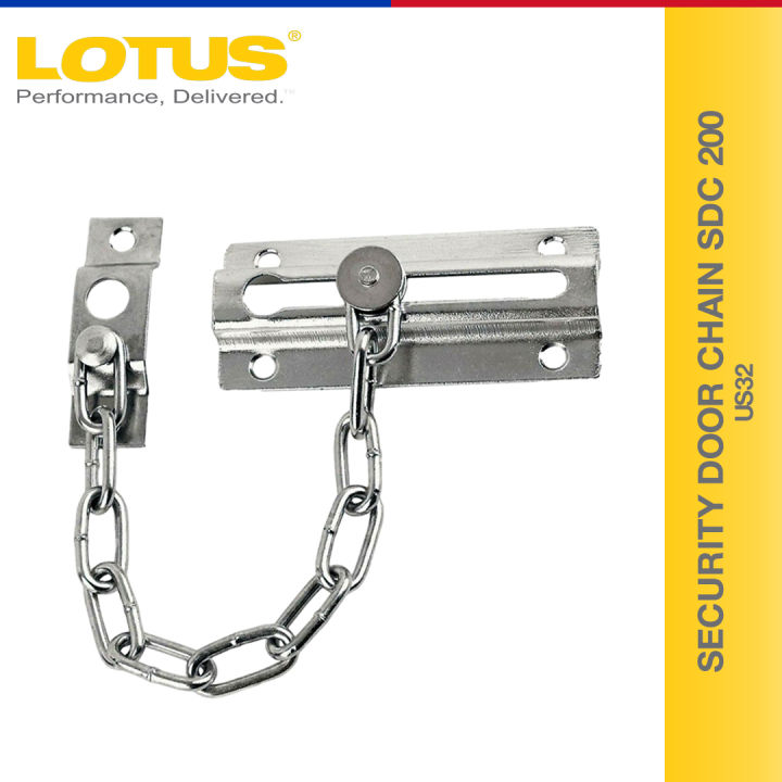 Lotus Security Door Chain SDC 200 US32 | Door Guard SDG 100 US32 - Door ...