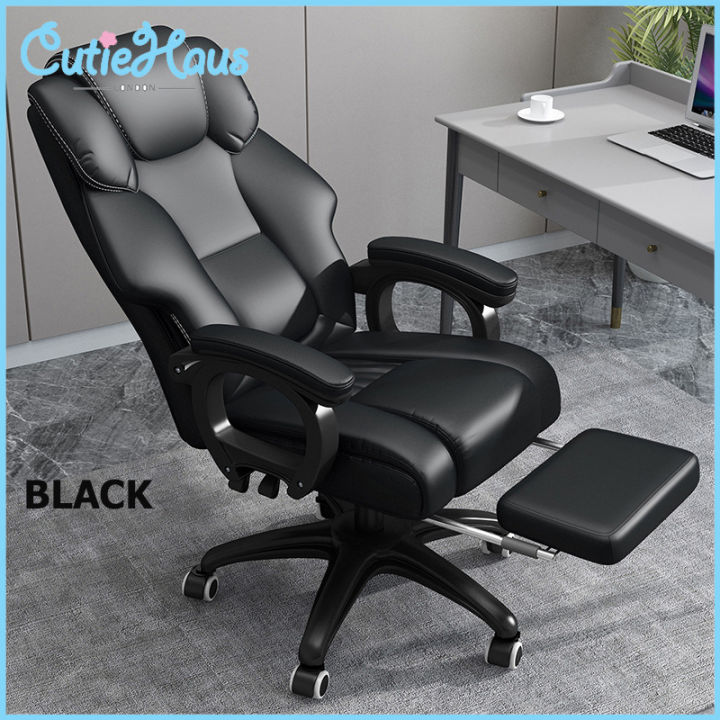 CUTIEHAUS Home Office Computer Chair Foot Rest Design Rotating Swivel ...