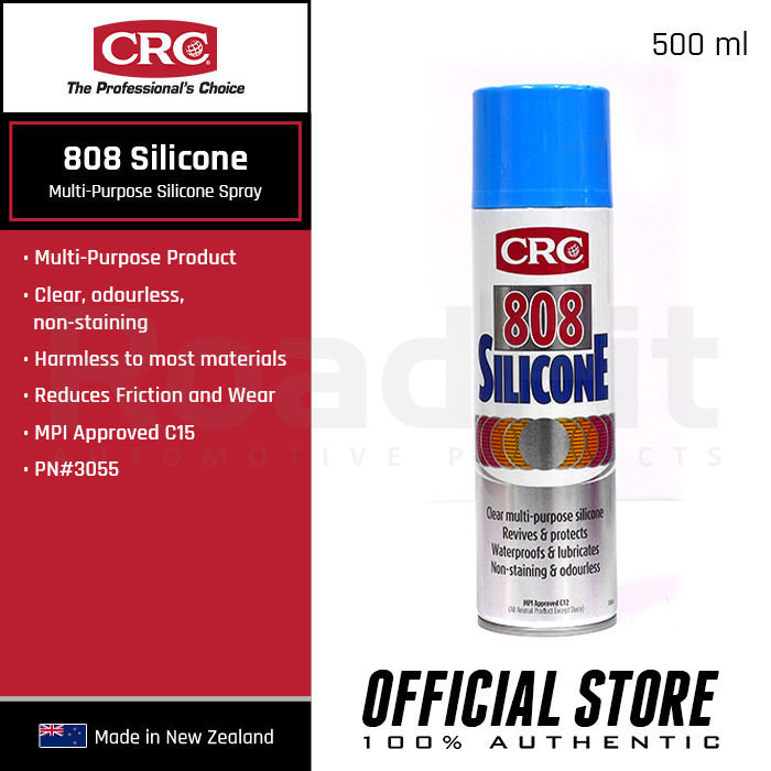 CRC 808 Multi-Purpose Silicone Spray 500ml, 1 Spray Can, PN#3055 Car ...