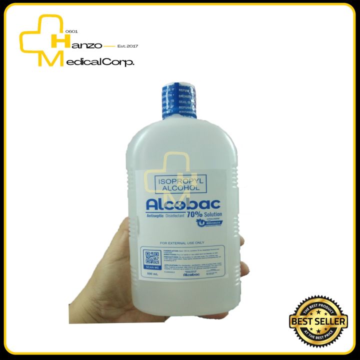 Alcobac Alcohol Isopropyl 500ml | Lazada PH
