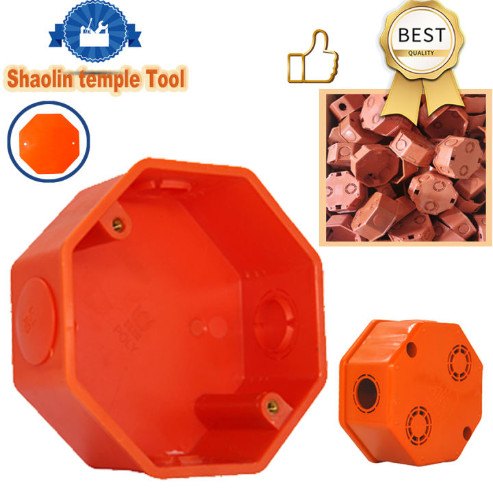 PVC JUNCTION BOX / POLY JUNCTION BOX 1pc orange Junction box, Junction ...