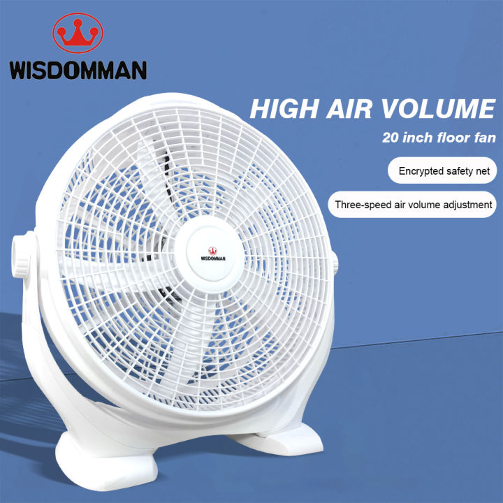 WISDOMMAN 20‘’ WSF-F20 Industrial Fan Electric Fan High Power Floor Fan ...