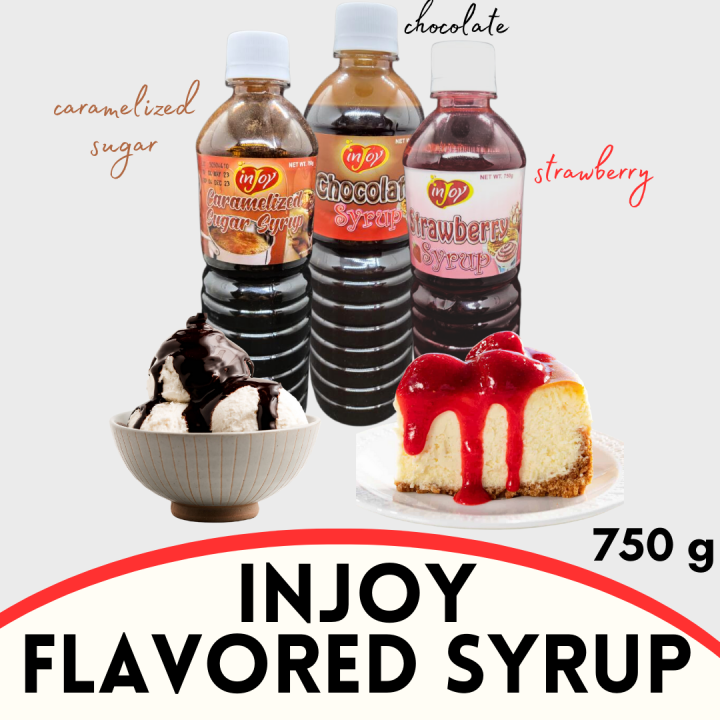 InJoy Chocolate Syrup Strawberry Caramelized Syrups for Milktea Frappe ...