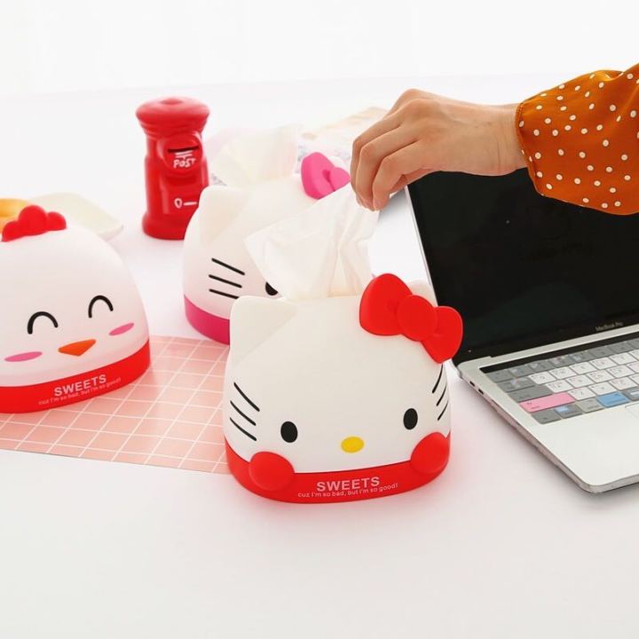 Hello Cute Kitty Roll Paper Holder Tissue Cute House | Lazada PH