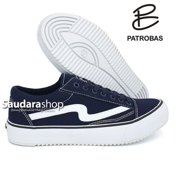 Sepatu Patrobas Irving Low Navy / Patrobas Irving Navy Low / Patrobas ...