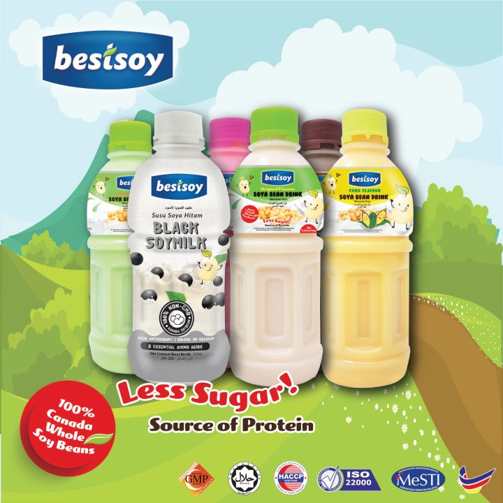 Soya Milk Bestsoy Drink - Mix Flavour Soya Bean Drink (320ml x 6 bottles) | Lazada