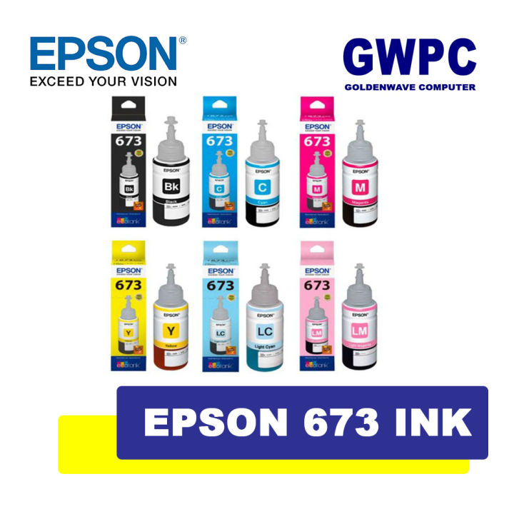 Epson 673 Genuine Ink bottle T673 | Lazada PH