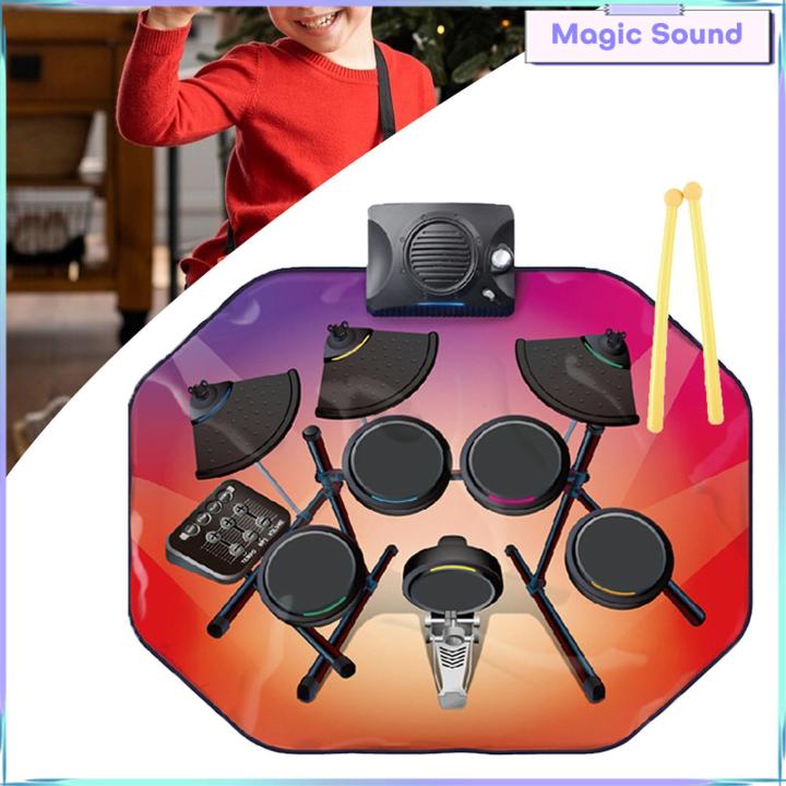 Magic Sound Electronic Drum Set Hand Roll Drum Kits Portable Electronic ...