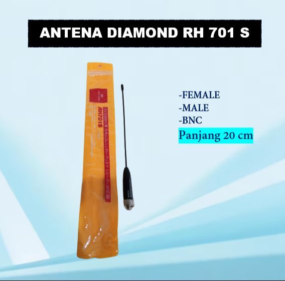 Antena buntut tikus pendek RH 701 S, RH701S 701S Antenna Female male bnc baofeng dualband vhf ...