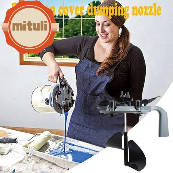 MITULI 1L/4L เครื่องผสมกระป๋องสี ที่จับแบบถือ ปราศจากระเบียบ ฝาครอบผสม ...