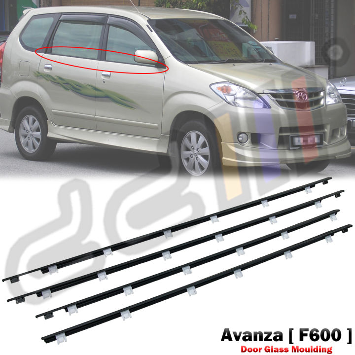 [Local Ready Stock] Door Glass Outer Moulding Window Trim For Toyota ...