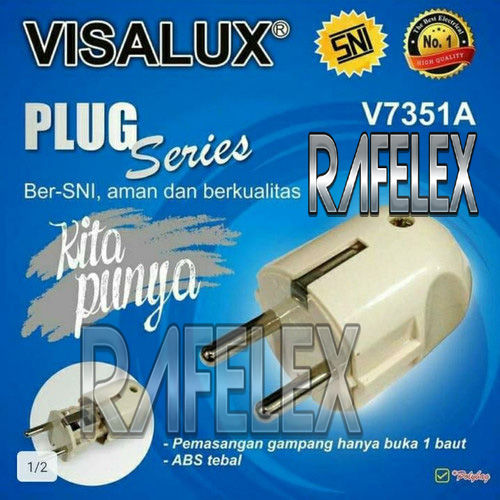 RAFELEX99 Steker arde ( colokan ) putih colokan listrik VISALUX | Lazada Indonesia