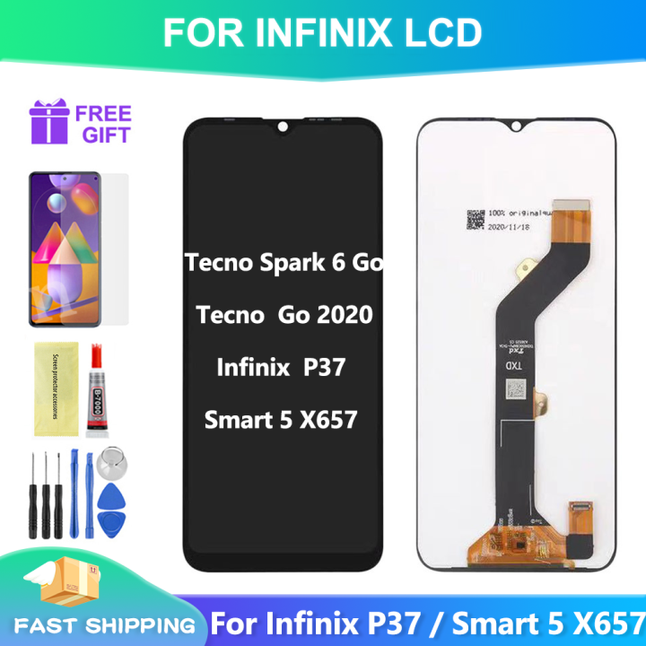 TFT LCD For Infinix Tecno Spark 6 Go 2020 2021 2022 2023 2024/ Smart 5 X657 X657C LCD Display ...