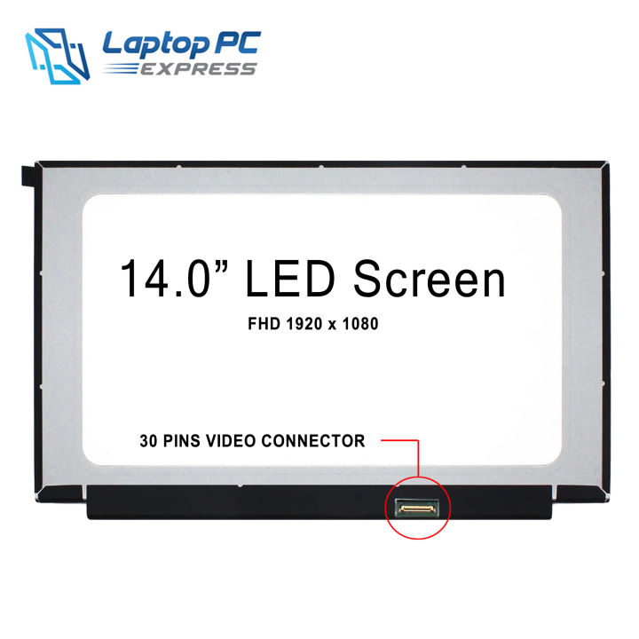 Laptop LED Screen 14 inch 30 Pins Laptop Screen IPS Full HD 1920x1080 ...