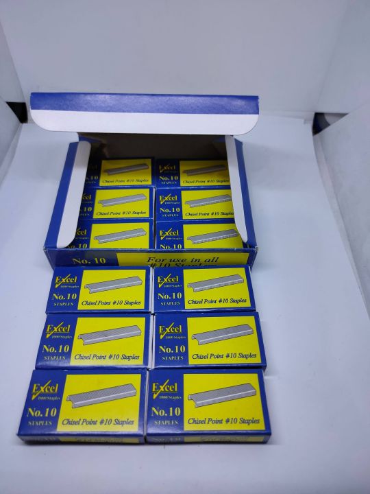 Excel Staple Wire no 10 / #10 by box ( 12 small boxes ) | Lazada PH