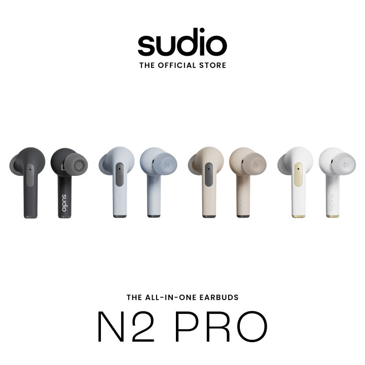 Sudio N2 Pro Wireless Earphones with ANC, IPX4 (Free TWS Case, While ...