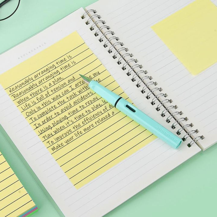 200 Sheets Self-adhesive Line Sticky Notes Diary N Times Memo Pad Paper ...