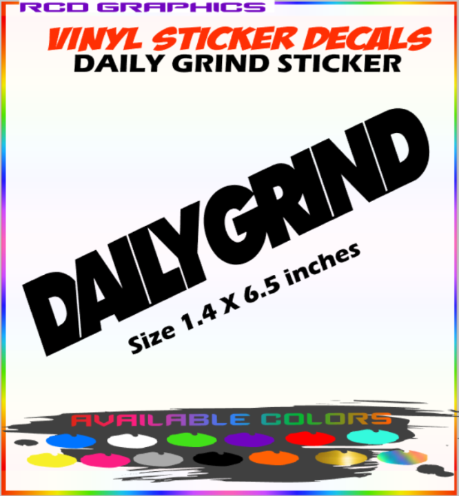 Daily Grind Sticker decals | Lazada PH