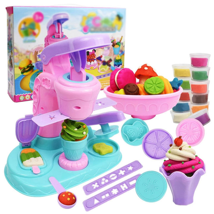 Playdough Set Play Dough Tools, 26 PCS Ice Cream Maker Machine Play ...