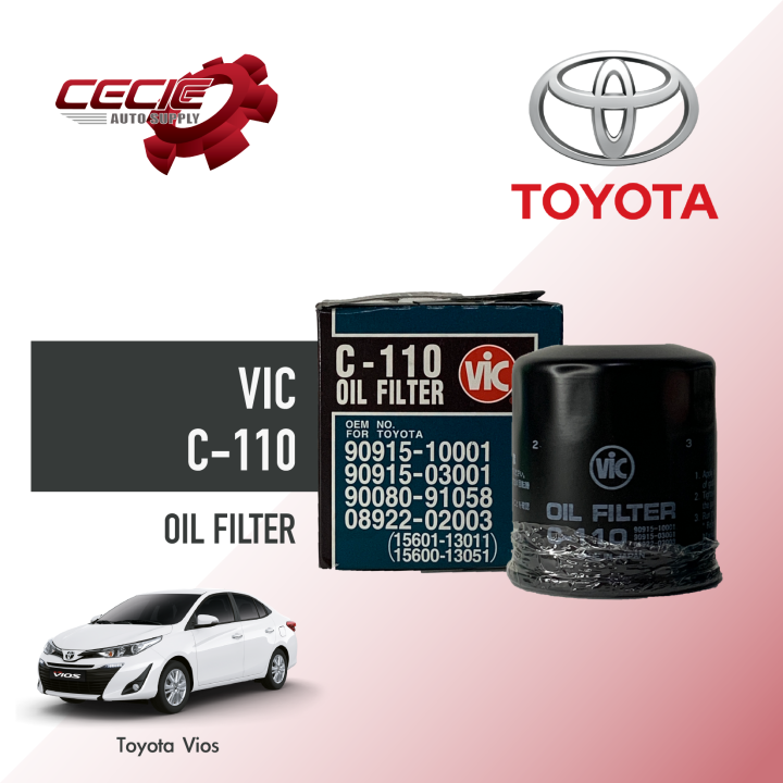 Oil Filter for Toyota Vios - Vic C-110 | Lazada PH