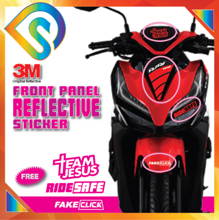 3M Reflective Front Panel Sticker for honda Click 125i | Lazada PH