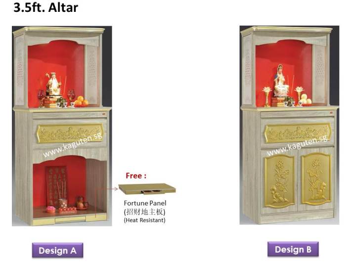 Altar Table 3.5ft Traditional Chinese Altar Cabinet Prayer Table Wooden ...