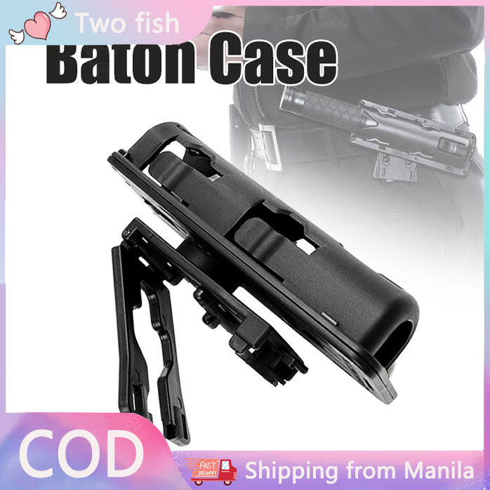【COD】New Universal 360 Degree Rotation Baton Case Black Holster Holder ...