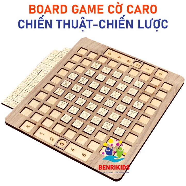 Bàn Cờ Caro X O 64 Quân Bằng Gỗ Benrikids Phiên Bản Gỗ Thuần Mộc Cho Bé ...