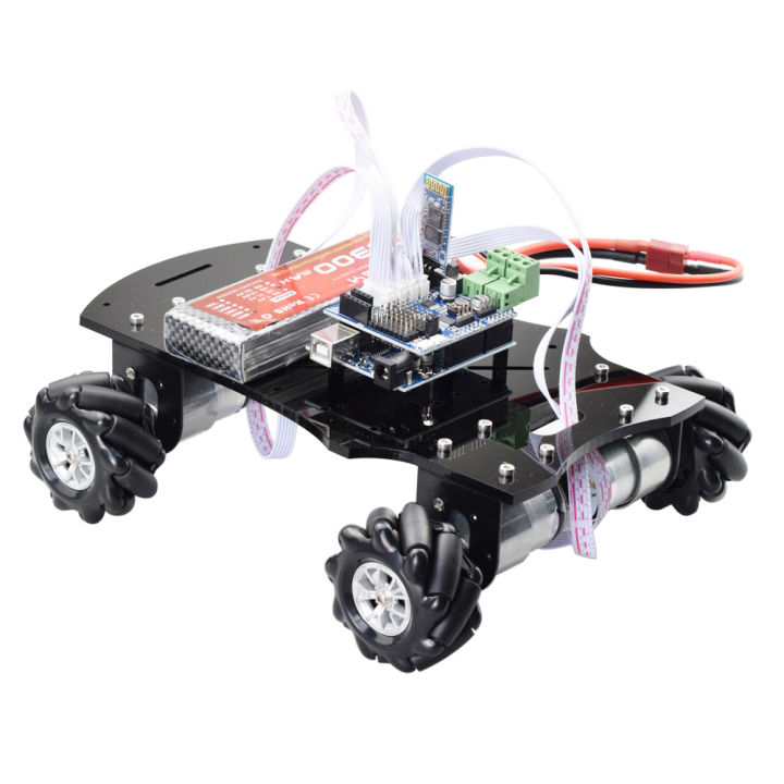 4WD Mecanum Wheel Robot Car Chassis Kit Omni Directional Platform with ...