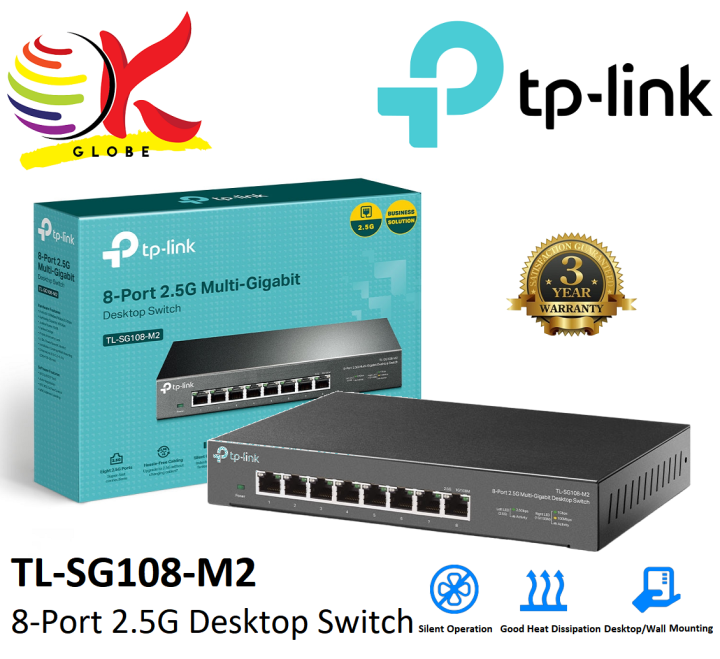 TP-LINK TL-SG105-M2 5-PORT / TL-SG108-M2 8-PORT 2.5G DESKTOP SWITCH ...