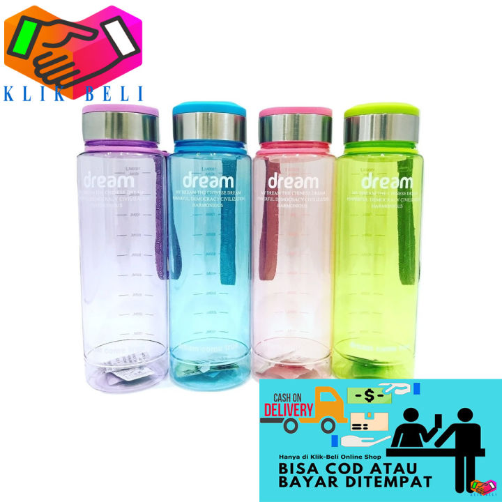 Klik-Beli Botol Minum Dream 1 Liter Termos Tempat Air 1000 ml | Lazada ...