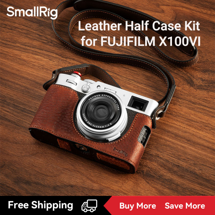 SmallRig Camera Case Leather Half Case Kit for FUJIFILM X100VI (Brown ...