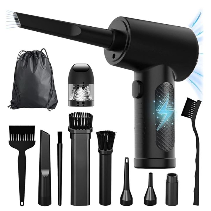 (YERF) Compressed Air Duster,Electric Air Duster and Vacuum 2 in 1,3 ...