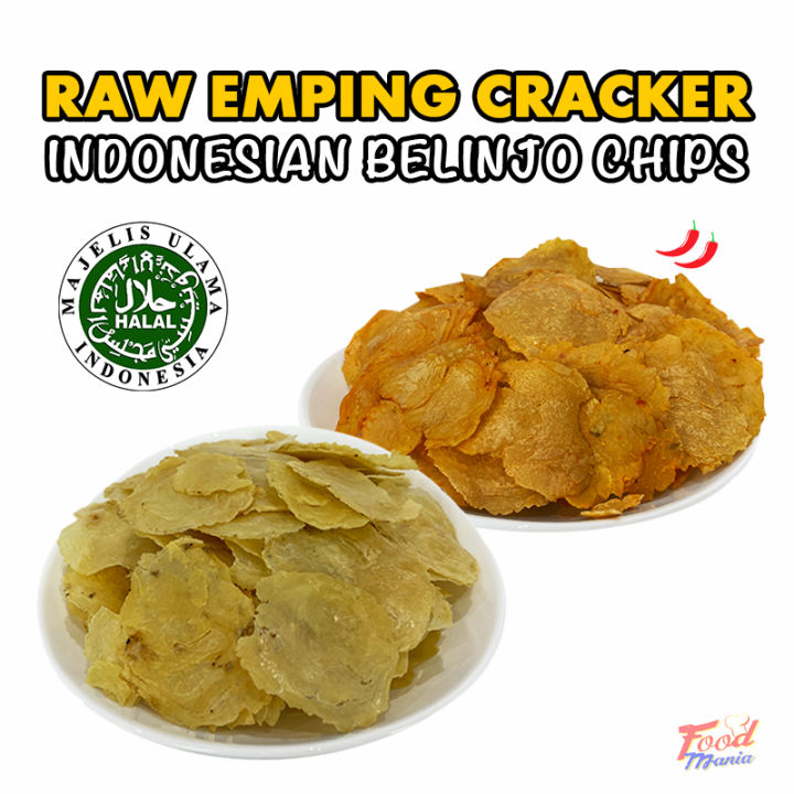 Emping Crackers (Raw) - Halal Spicy Belinjo Melinjo Belinjau Chips ...