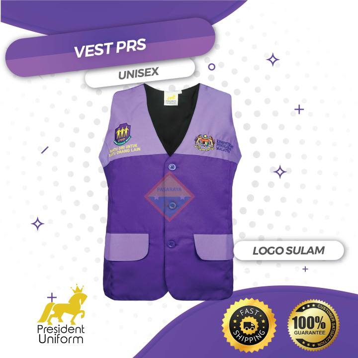 PV007 - VEST PRS SIAP SULAM READY STOCK !!! VEST SEKOLAH RENDAH DAN MENENGAH | Lazada