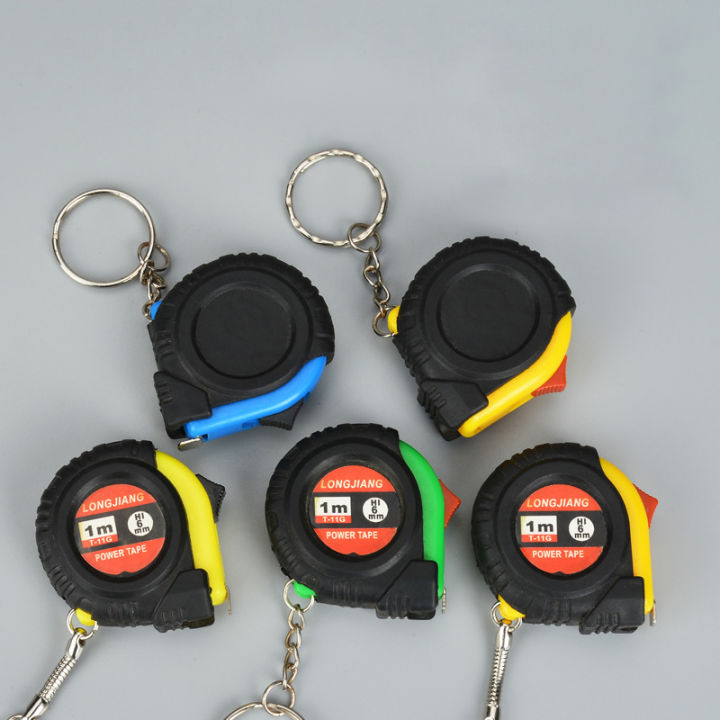 hananre Mini Power Tape Measure Keychain Universal Pull Ruler Metric ...