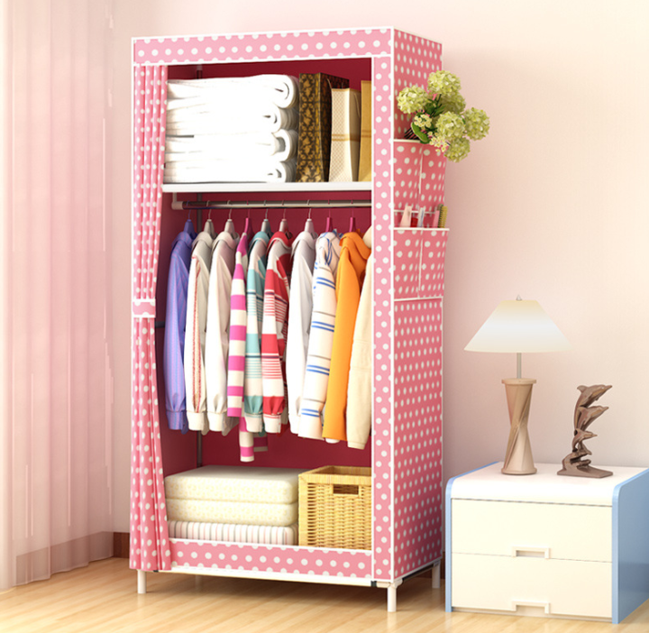 Multifunctional Wardrobe Clothes Closet Portable Wardrobe Storage Rack ...
