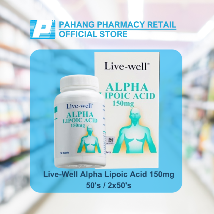 Live-Well Alpha Lipoic Acid 150mg 50's / 2x50's | Lazada