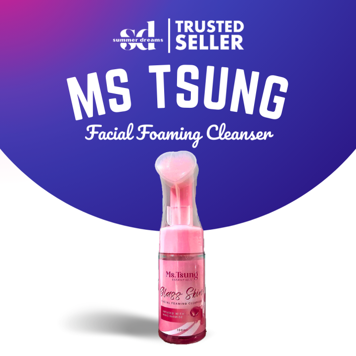 MS TSUNG ESSENTIAL Glass Skin Facial Foaming Cleanser 100ml | Lazada PH