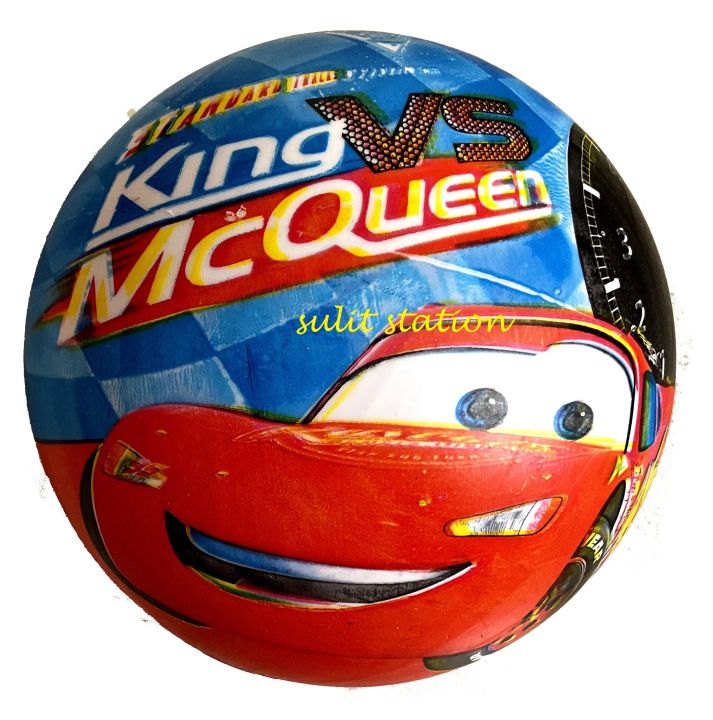 PIXAR CARS LIGHTNING McQUEEN CAR CHARACTER SPORTY KIDS RUBBER DEFLATED ...