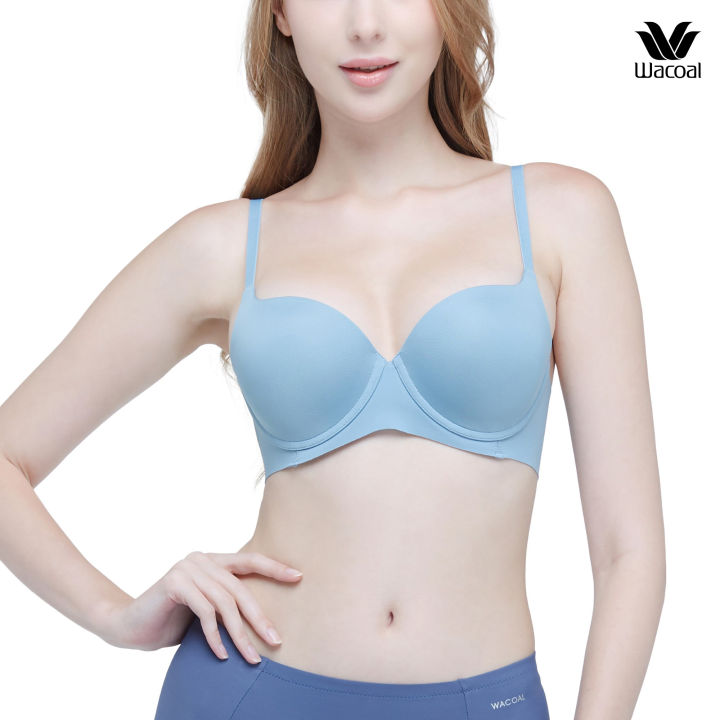 Wacoal Push Up Bra เสื้อชั้นในมีโครง รูปแบบดันทรง 3/4 Cup เสริมฟองน้ำ 30 มม. - WB5P79 (สีเขียว ...