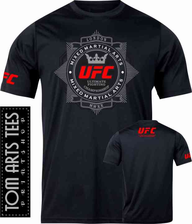 UFC Ultimate Fighting Championship T-Shirt | UFC LONDON | Rubberized ...