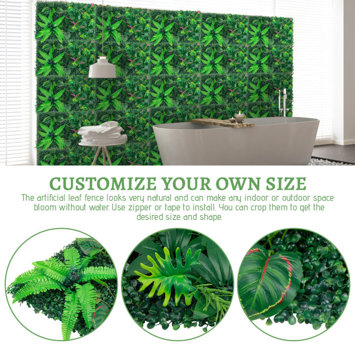 Artificial simulation plant wall green plant wall artificial leaves ...
