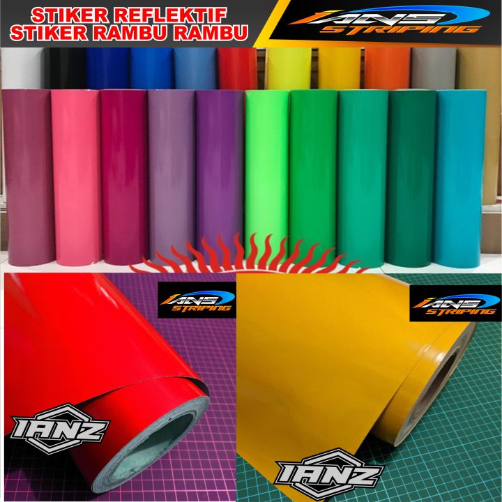 BAHAN CUTTING STIKER NYALA / STIKER REFLEKTIF / SKOTLET REFLEKTIF NYALA ...