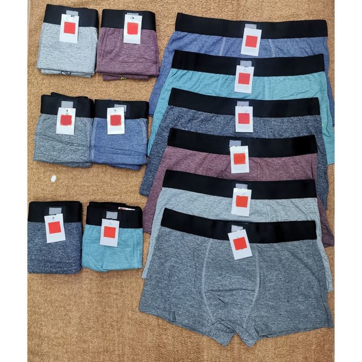 6 PCS 100% cotton stretch BOXERS MENS P11 | Lazada PH