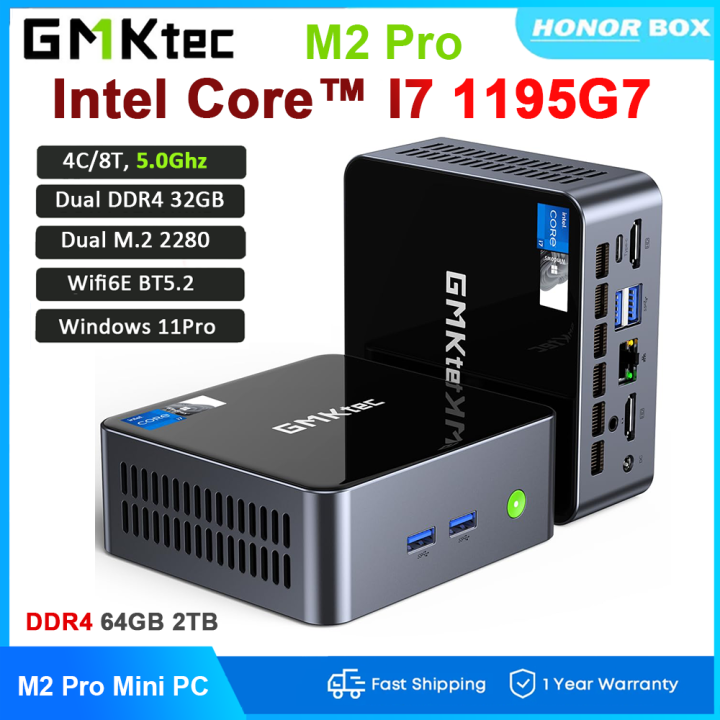 GMKtec GMK M2 PRO Pc In I7 1195G7 NUC DDR4 NVME SSD Windows 11 Pro 16GB/32GB 512GB/1TB WiFi6 ...