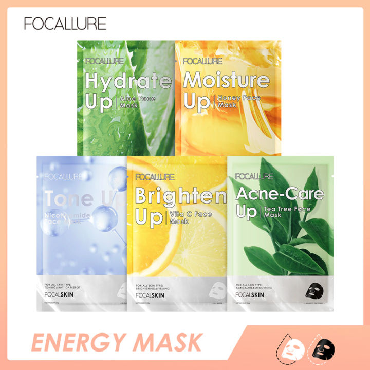 FOCALLURE Facial Mask Hydrating Skin Care Natural Essence Moisturizing ...